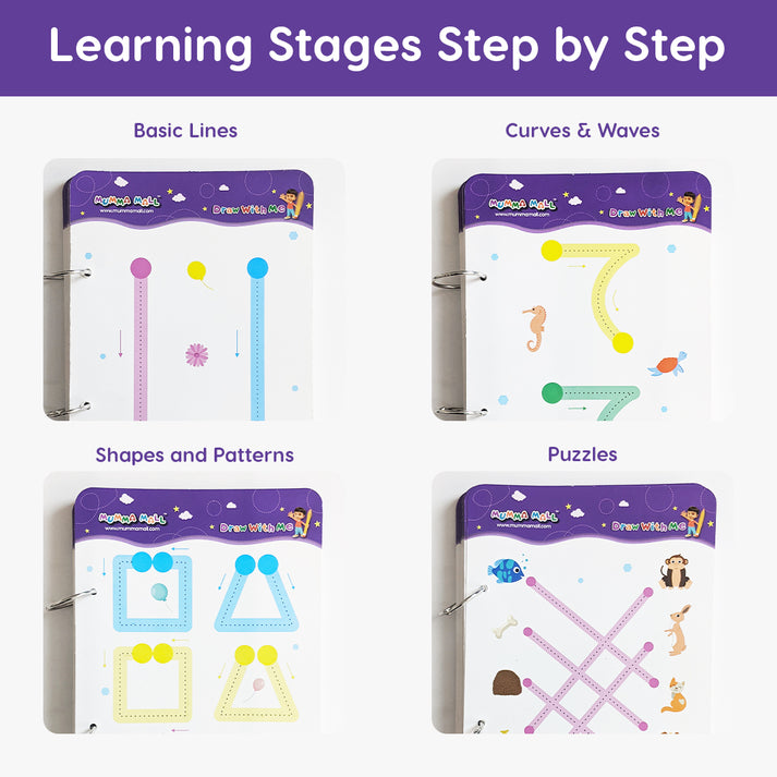 Mumma Mall - Reusable Tracing Book With 64 Pages + FREE Learning 2000 ...