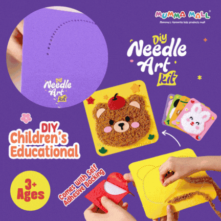 Needle Art Kit – DIY Creative Craft Set for Kids (Ages 3+) | Boosts Cr ...